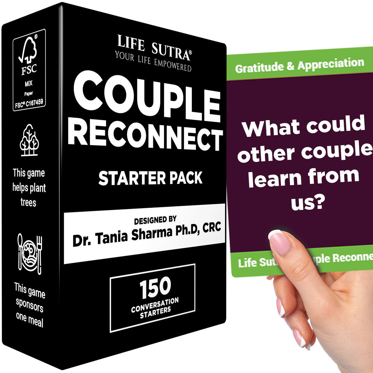 Couple Reconnect Starter Pack by Life Sutra - 150 Conversation Starter